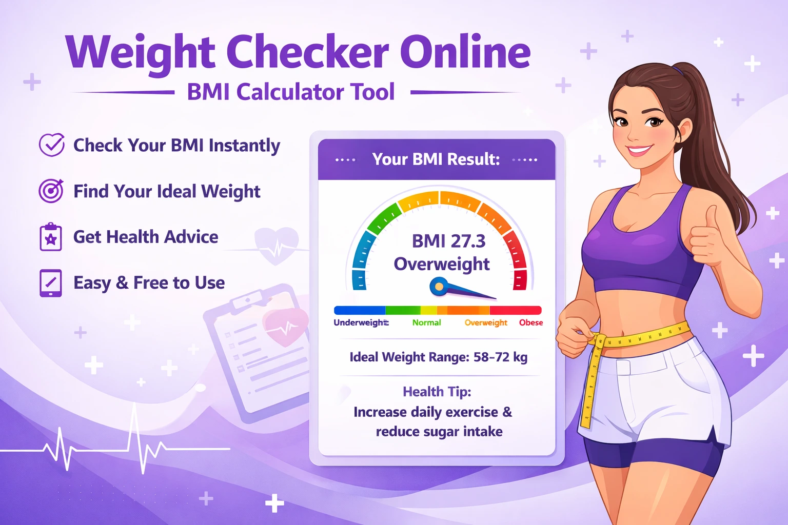 Free Weight Check Calculator - 100% Accurate Results